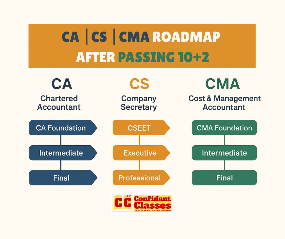 After Class 12 Commerce – Roadmap to CA, CS, CMA | Step-by-Step Guide ...